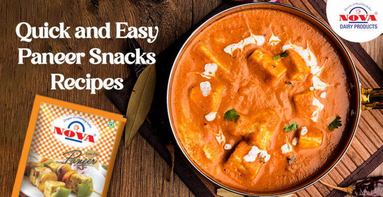 3 Delicious Quick and Easy Paneer Snacks Recipes